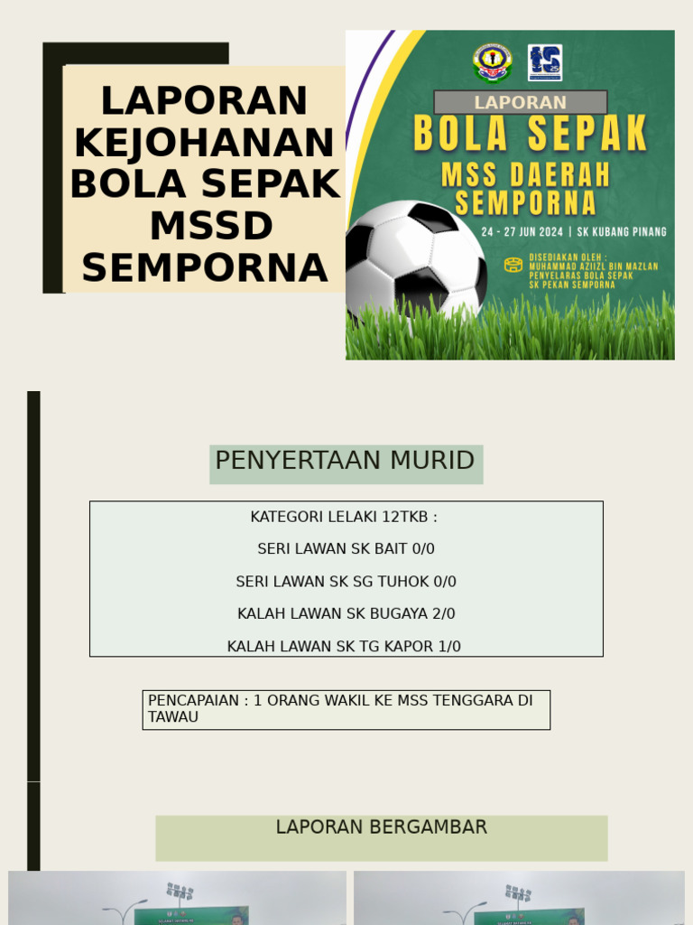 Laporan Bola Sepak | PDF