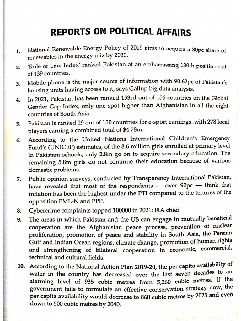 Reports On Political Affairs | PDF
