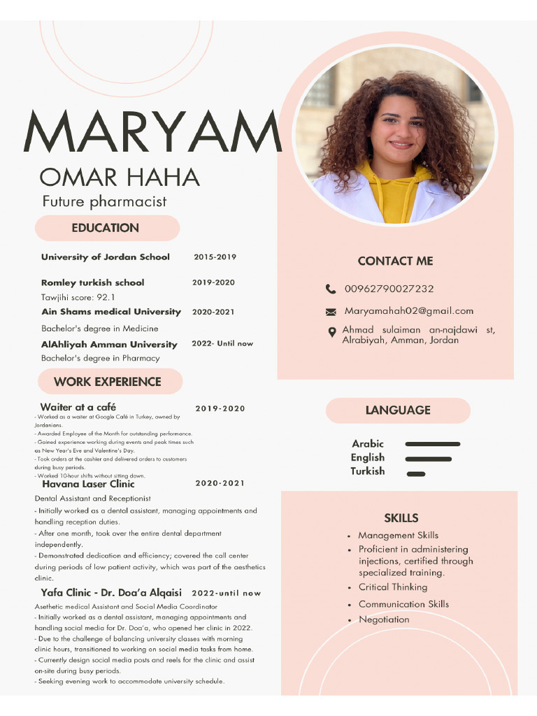 Maryam Haha CV PDF | PDF