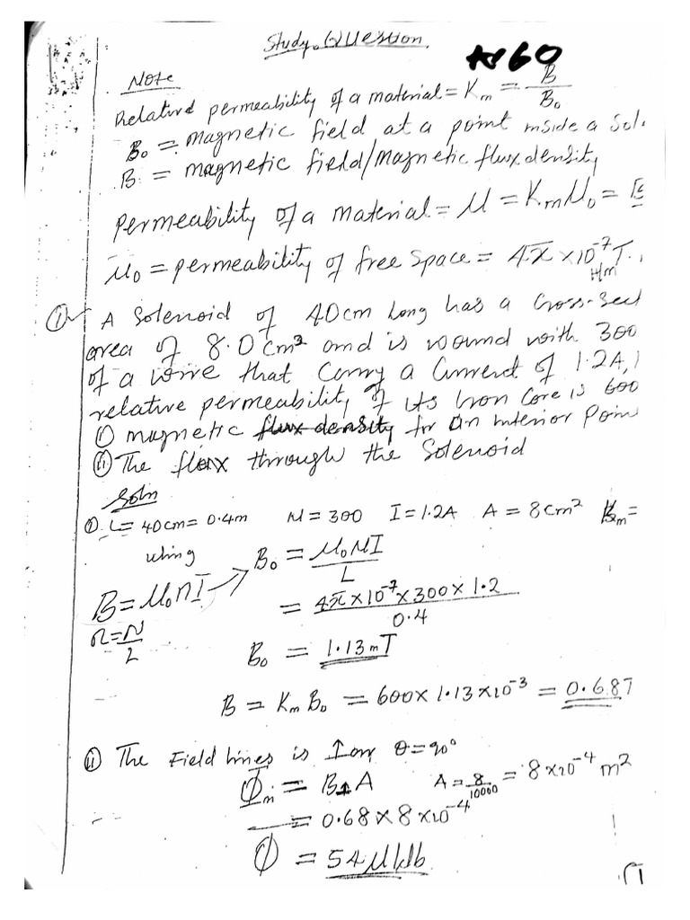 Phy 102 Study Question | PDF