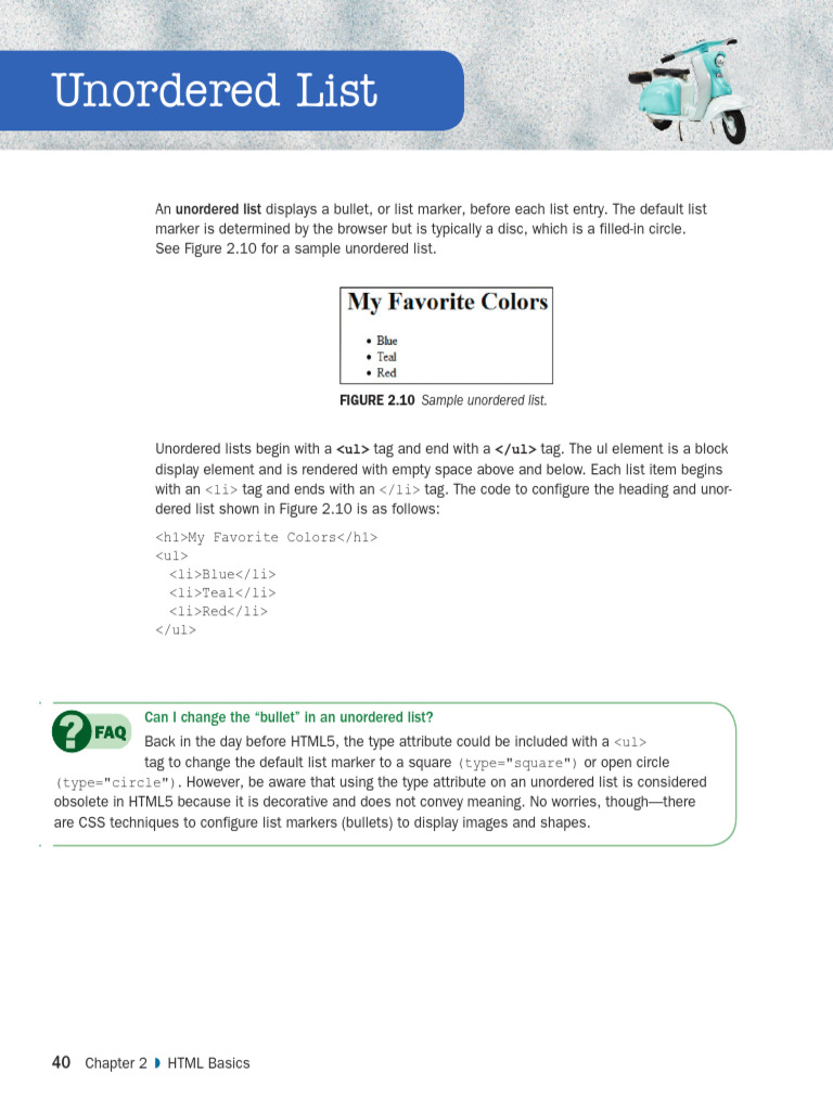 Unordered List | PDF