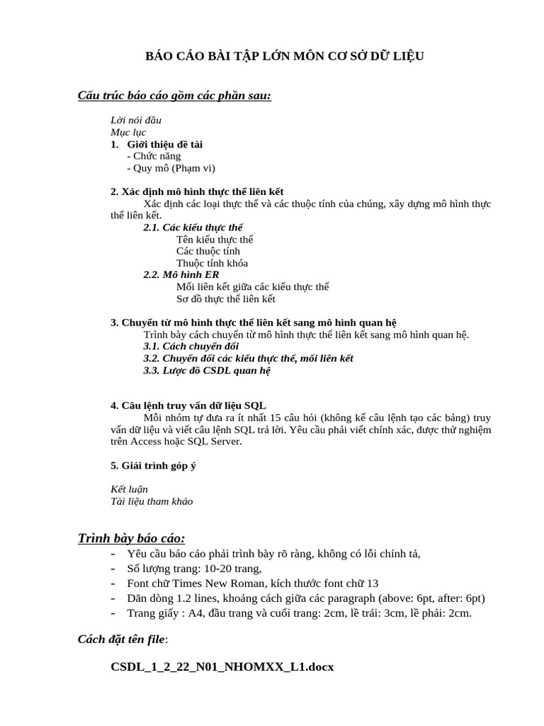 Yeu Cau BTL - DDT - K63 | PDF