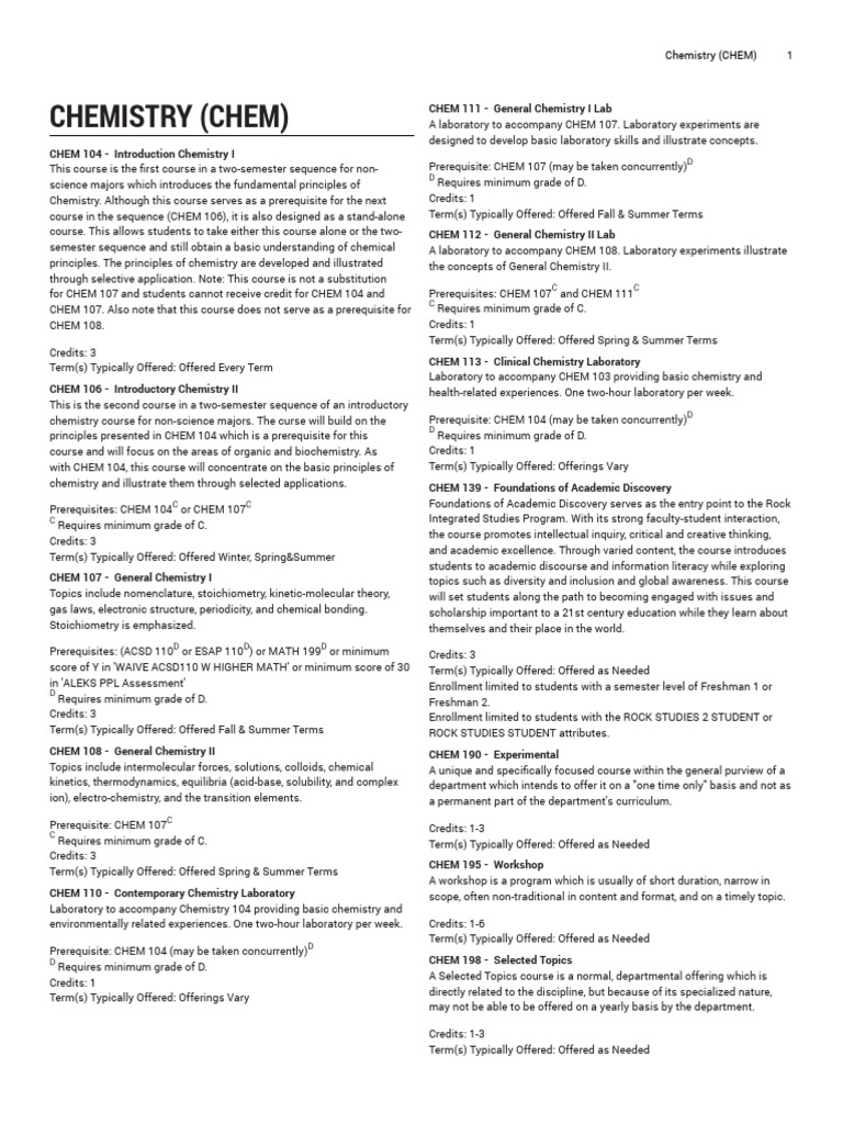 Chem 2 | PDF | Chemistry | Inorganic Chemistry