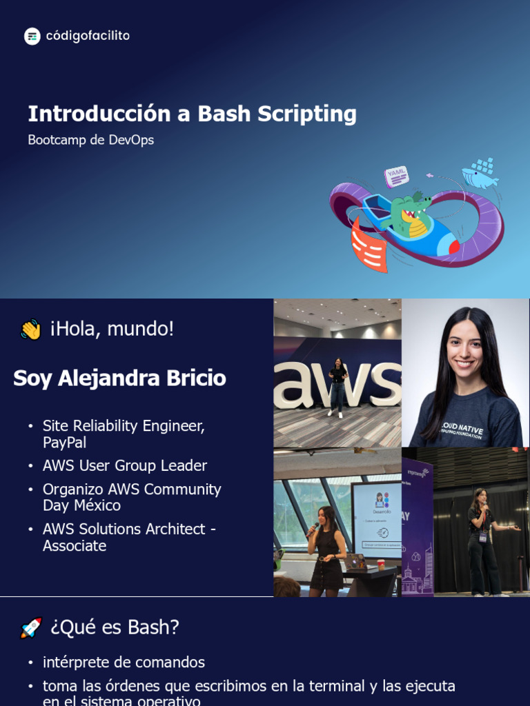Introducción a Bash Scripting en DevOps | PDF | Lenguaje de escritura | Interfaz de línea de comando