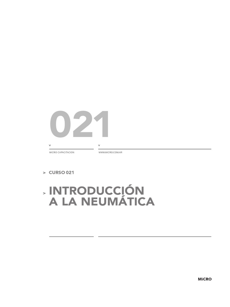 Curso 021 Introduccion A La Neumatica | PDF