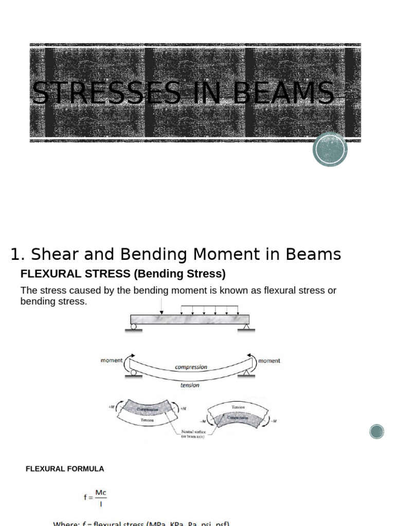 Stresses in Beams | PDF