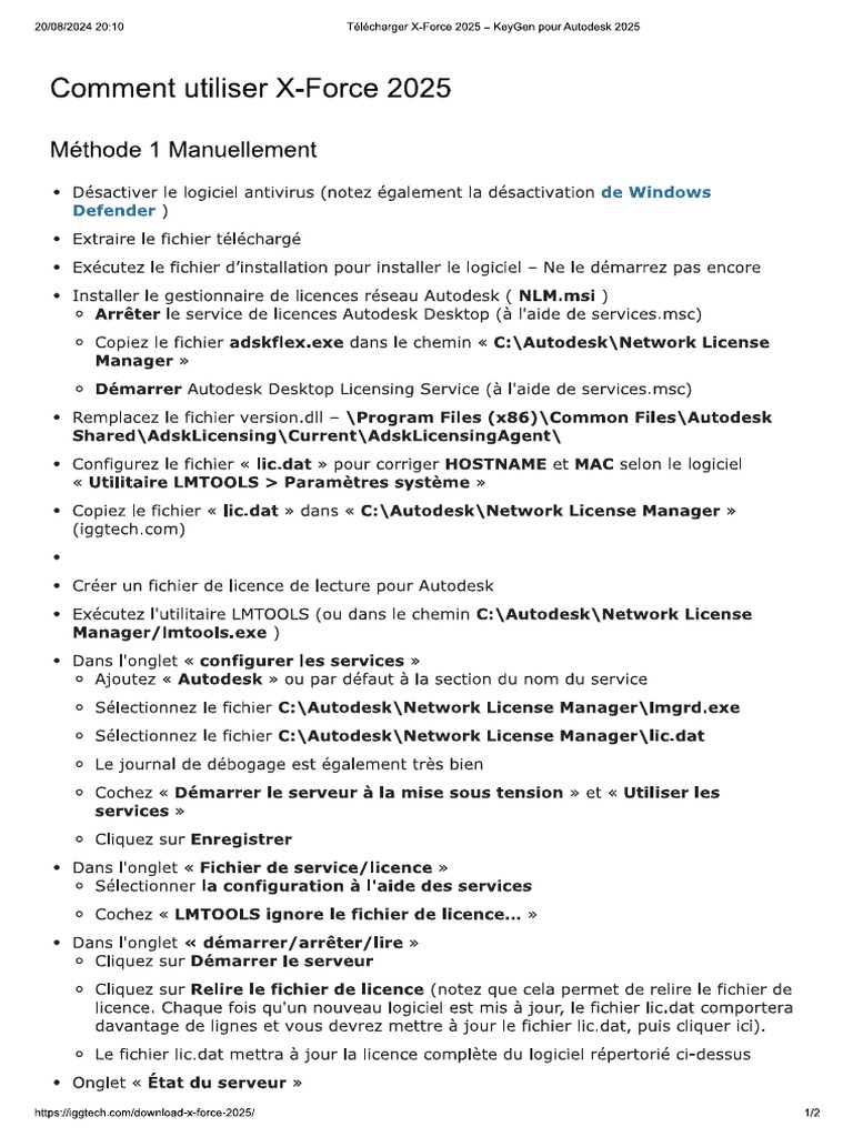 Comment Utiliser X-Force 2025 | PDF