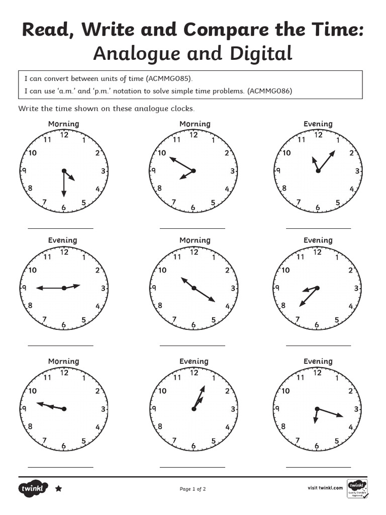 Lower Ability Clock | PDF