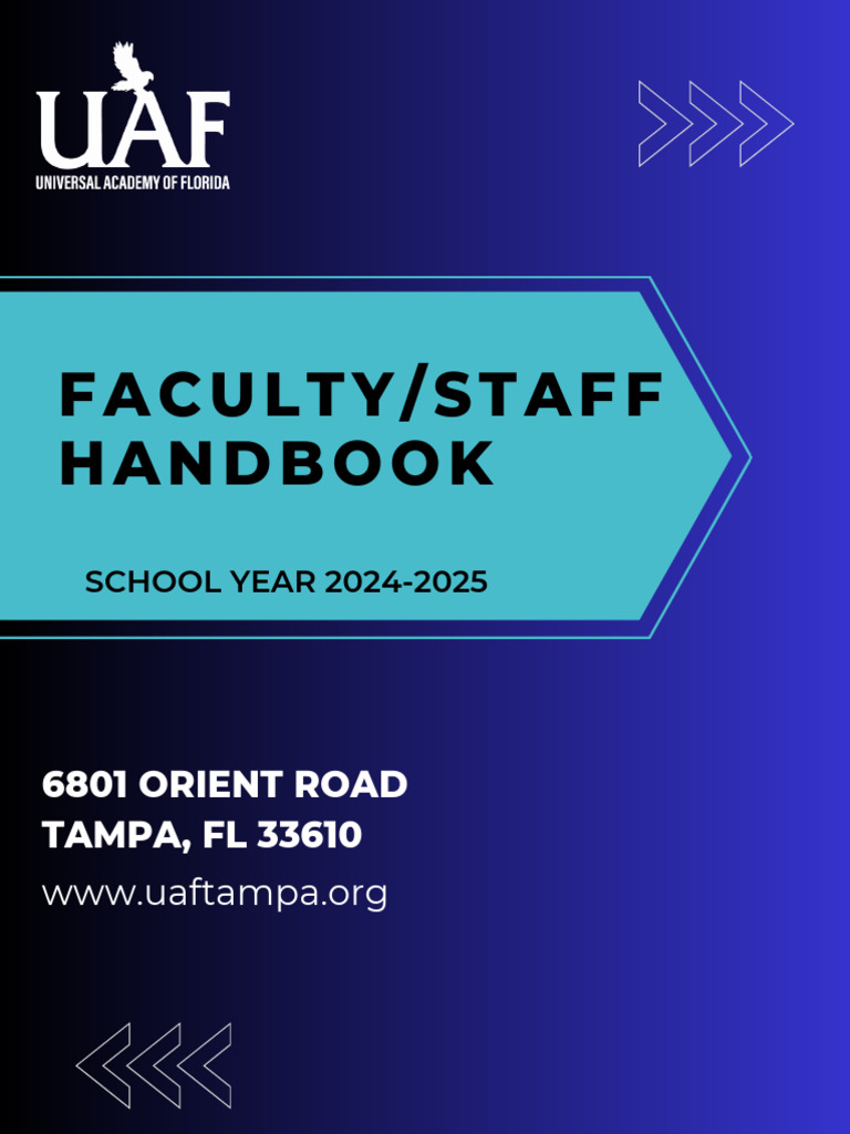 UAF Faculty & Staff Handbook (2024-25) | PDF | Teachers | Homework