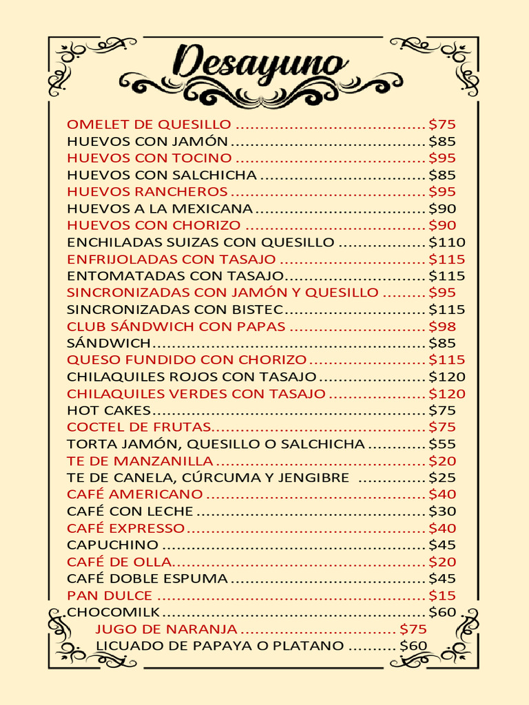 Menú Serymar 2022 | PDF | Mariscos | Cocina latinoamericana