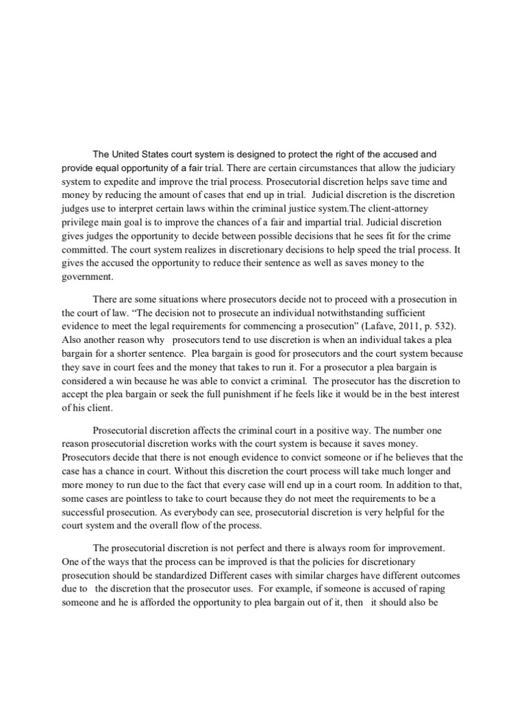 What Is Prosecutorial Discretion | PDF