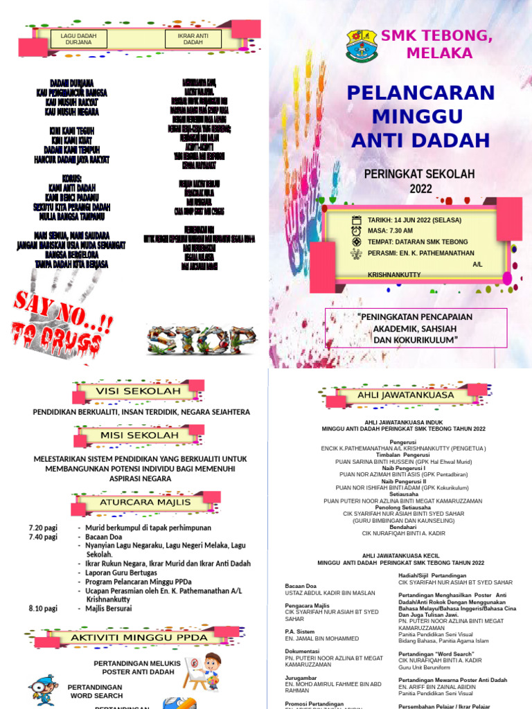 Brosur Anti Dadah 2022 | PDF