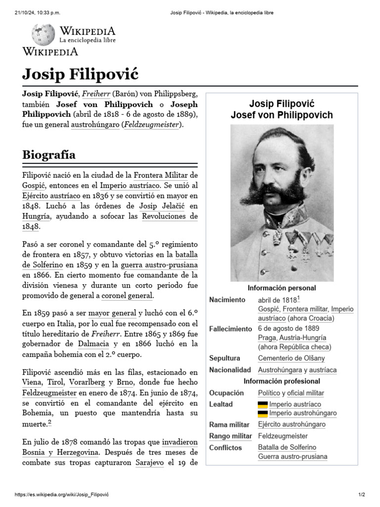 2 Josip Filipović | PDF | Militar | Austria Hungría