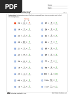 Factor Bugs Worksheet | PDF