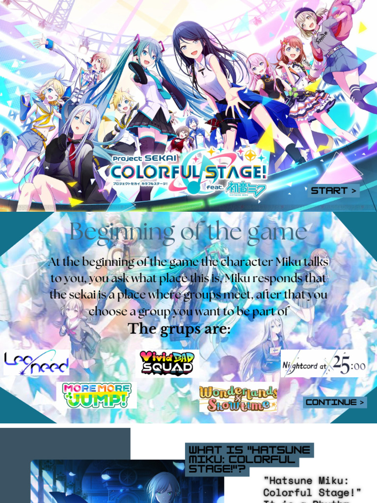 Hatsune Miku Colorful Stage! | PDF
