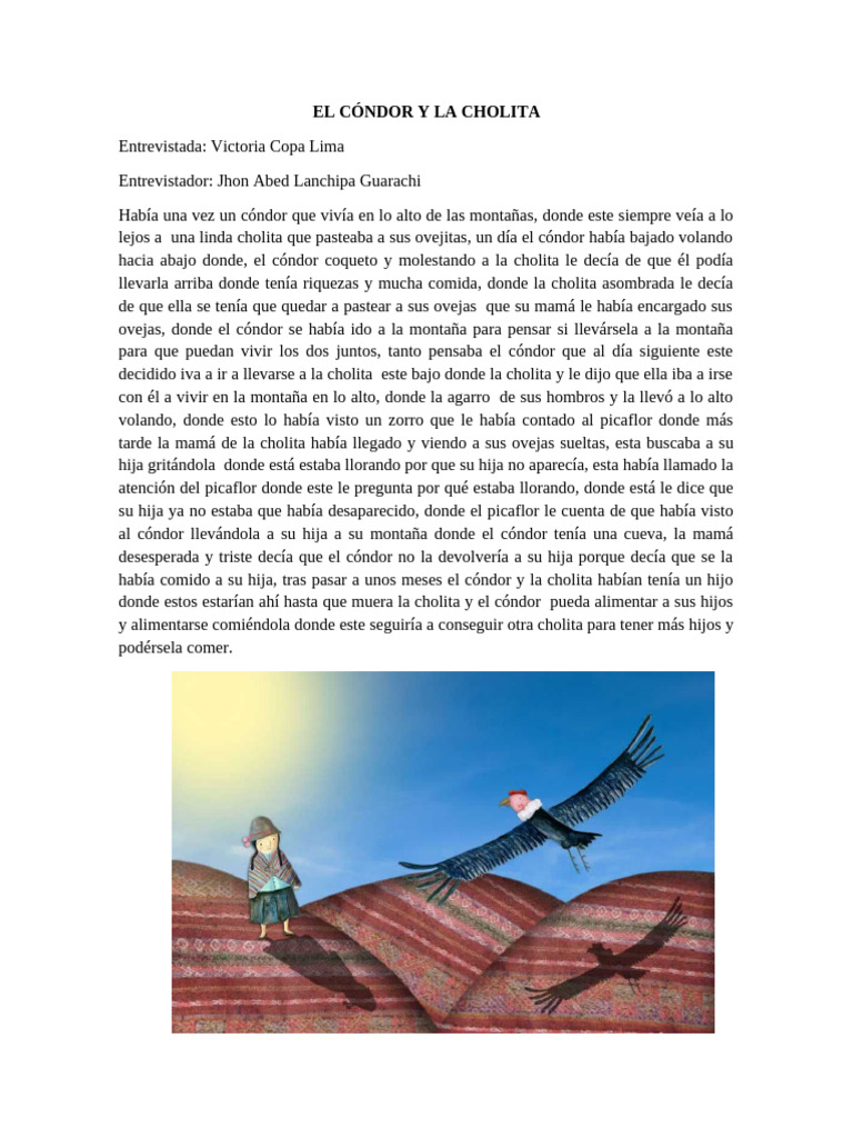 El Cóndor y La Cholita | PDF