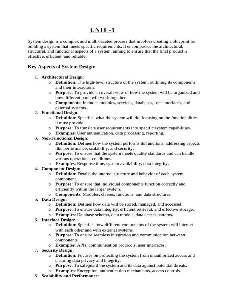 Key Aspects of System Design Explained | PDF | Load Balancing ...