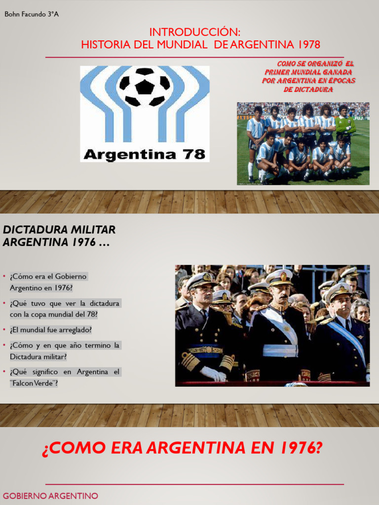 TP PowerPoint Bohn Facundo | PDF | Argentina | Dictadura