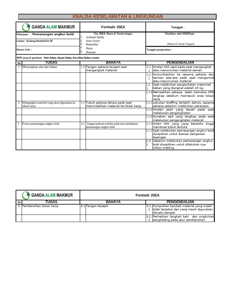 JSA ANGKUR BOLD Handak | PDF