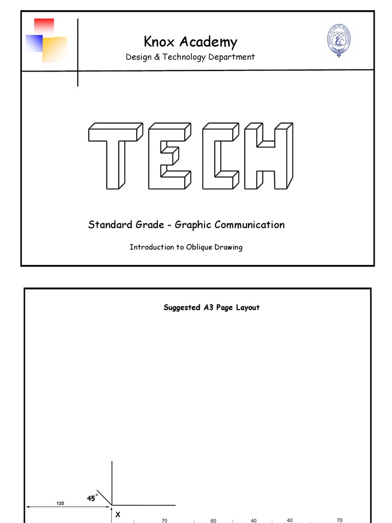Oblique Drawing Guide for Students | PDF