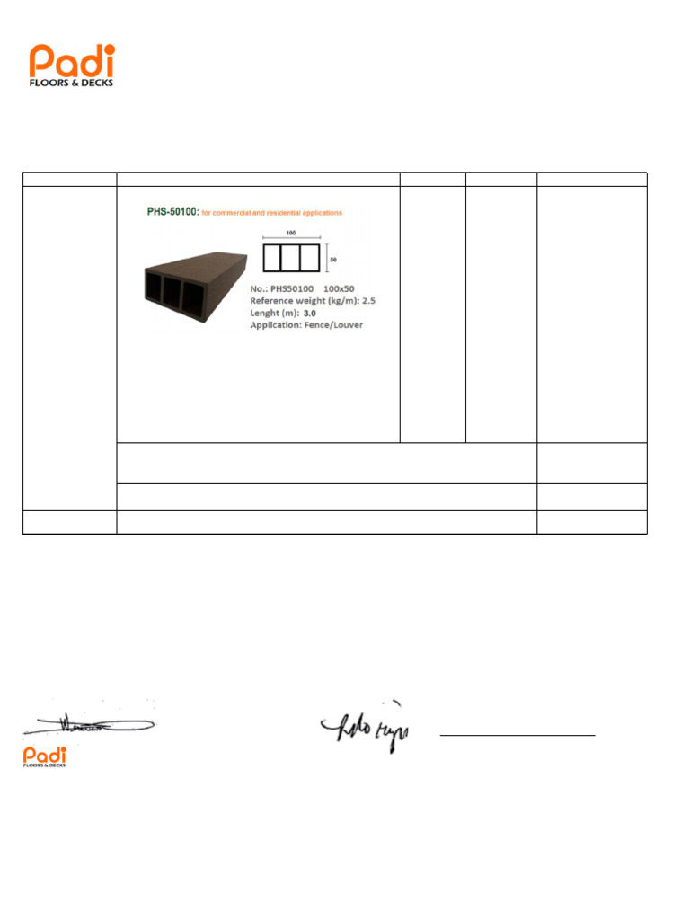 QUOTE FOR WPC TUBULAR SLATS - Sanctuary Lounge & Spa Project | PDF ...