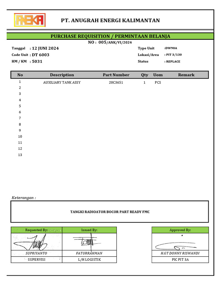 PR 005 KMMB Pit 3 DT 6003 | PDF