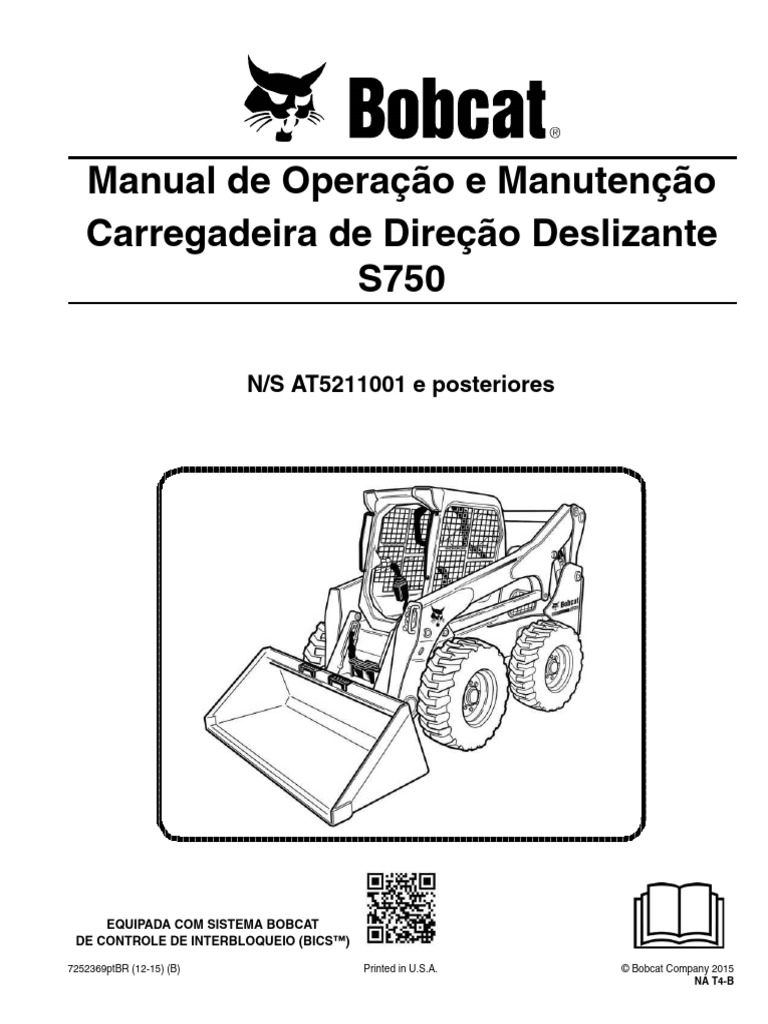 BOBCAT S750 7252369 PT OM Preview | PDF | ISO 9000 | Motores