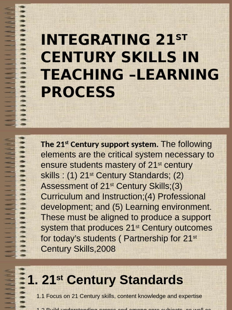 Renan Larce - Integrating 21ST Century Skills in Teaching Learning Process | PDF | Educational ...