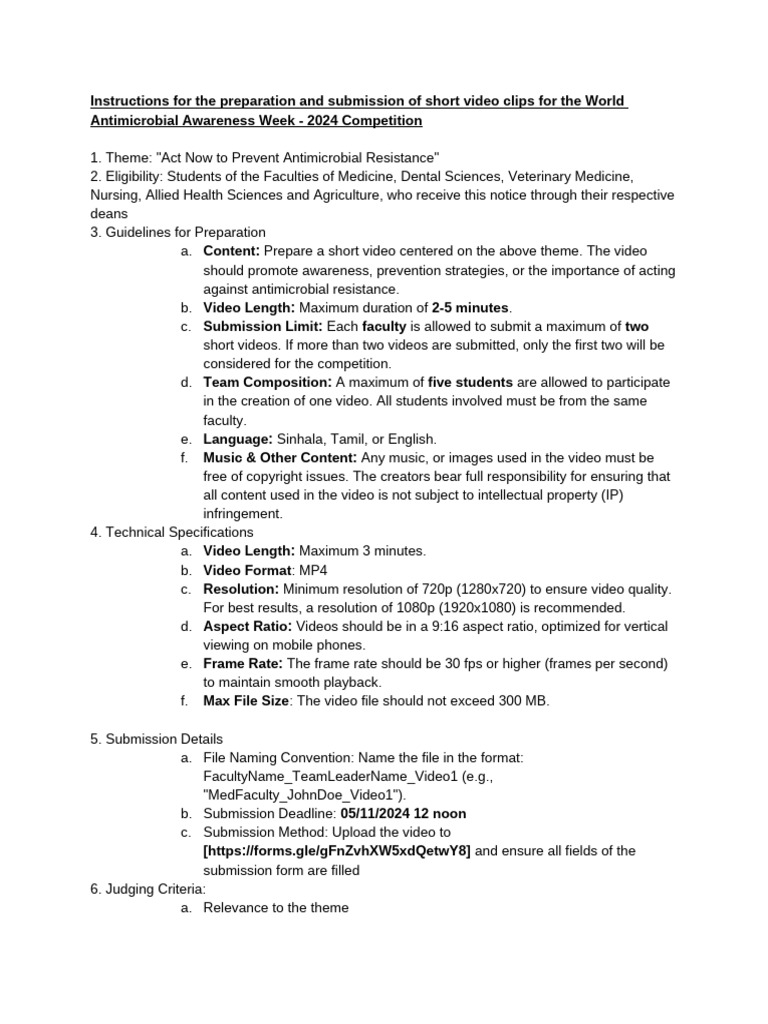 2 Short Video preparation - Guidelines | PDF | Video | Frame Rate