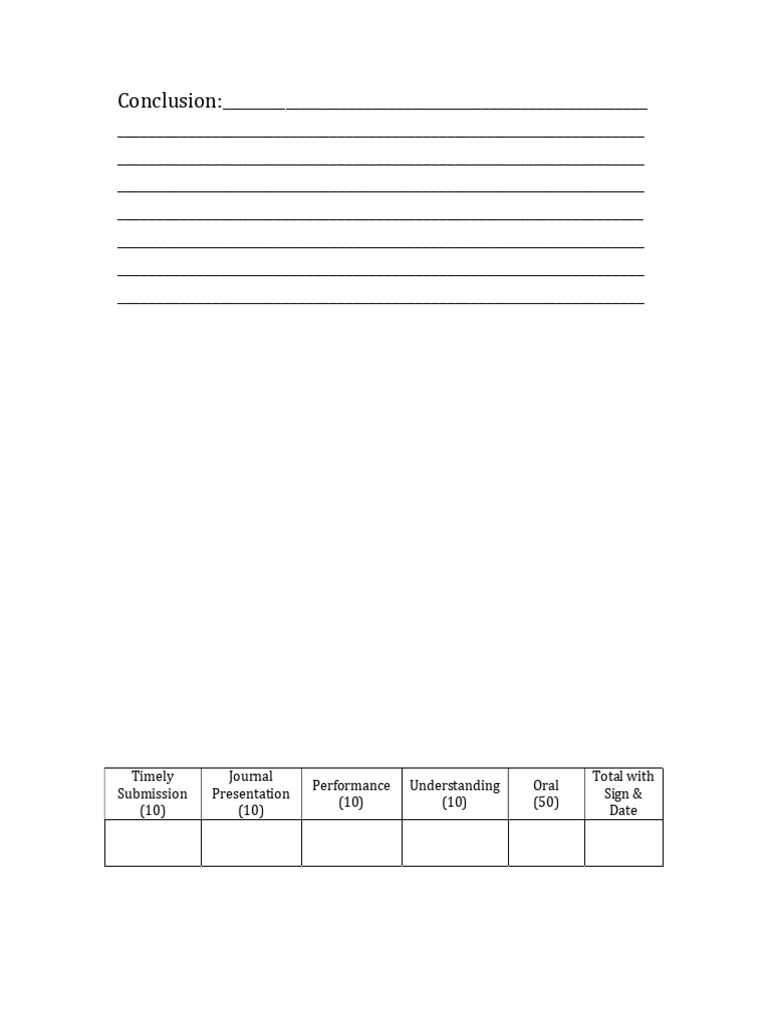Conclusion Format | PDF