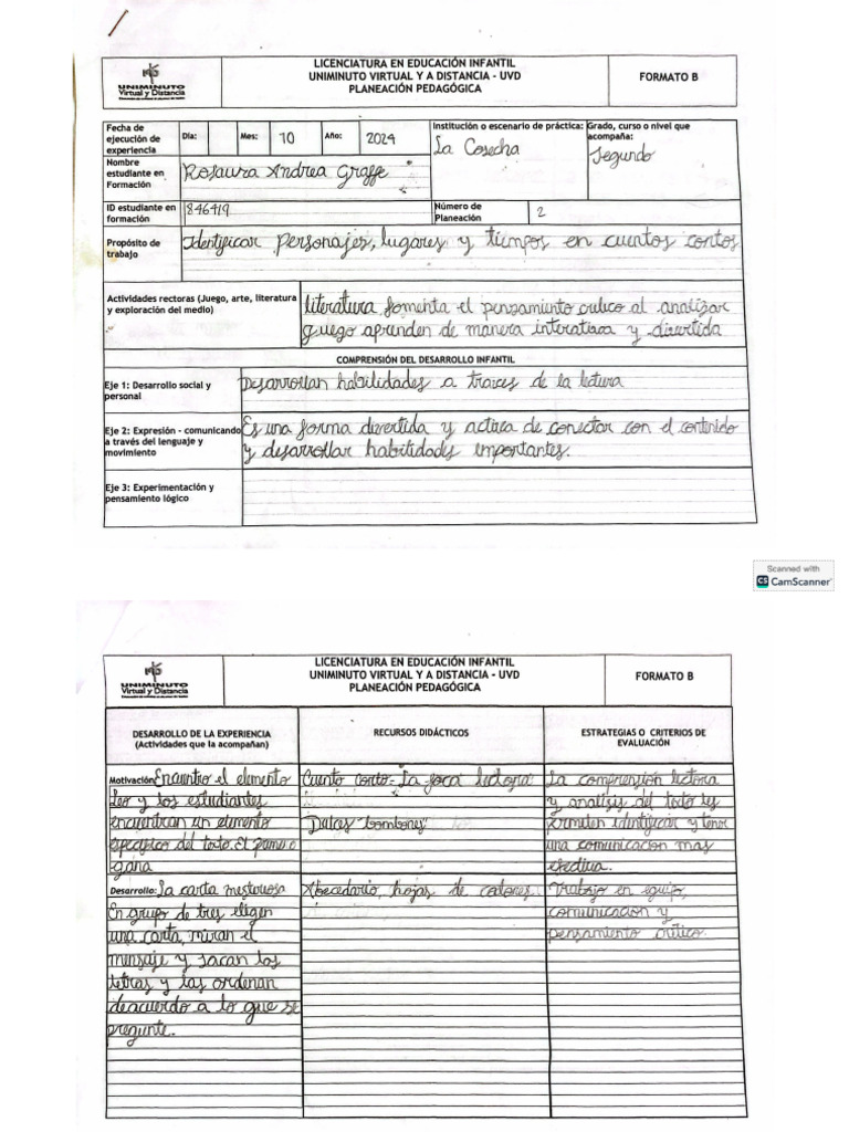 Planeacion 2 Corregida | PDF