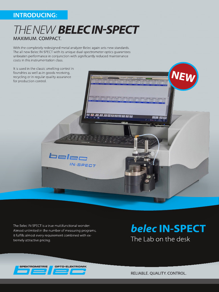Máy OES Để Bàn Belec in-spect | PDF