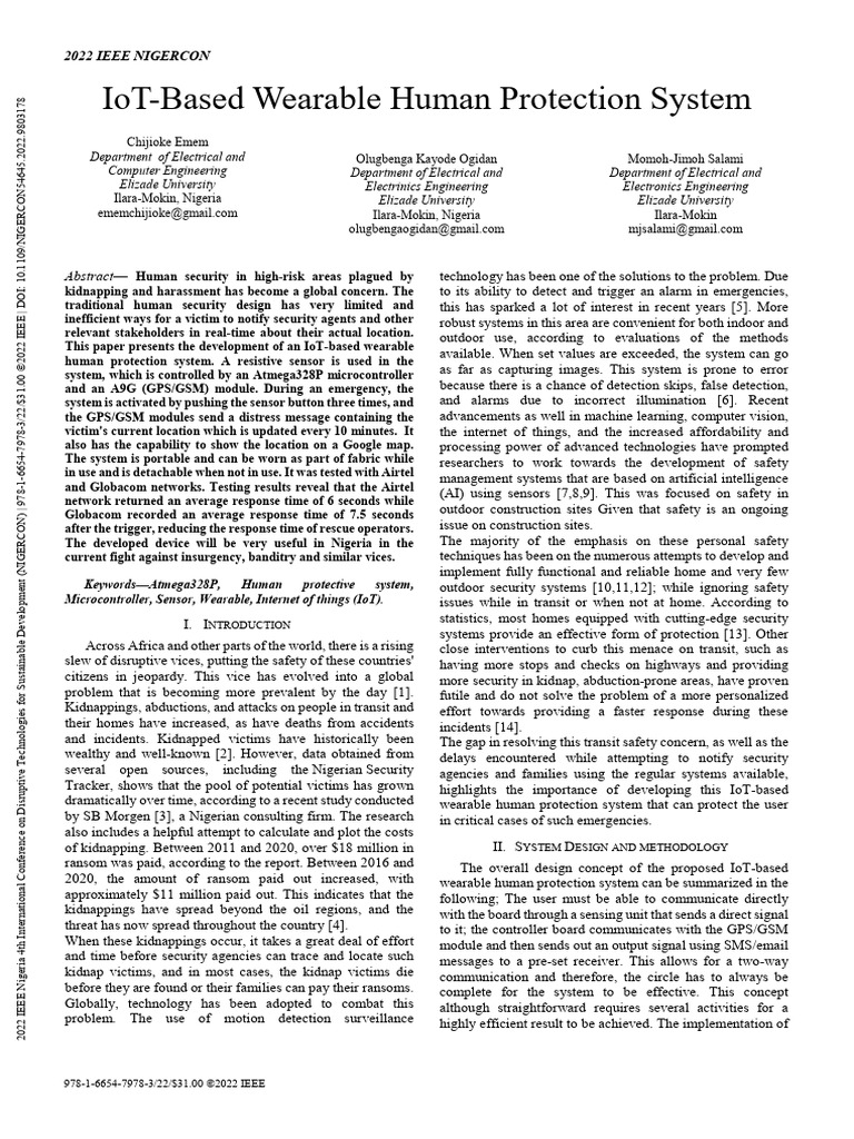 Stun Gun 0 - IoT-Based - Wearable - Human - Protection - System | PDF ...