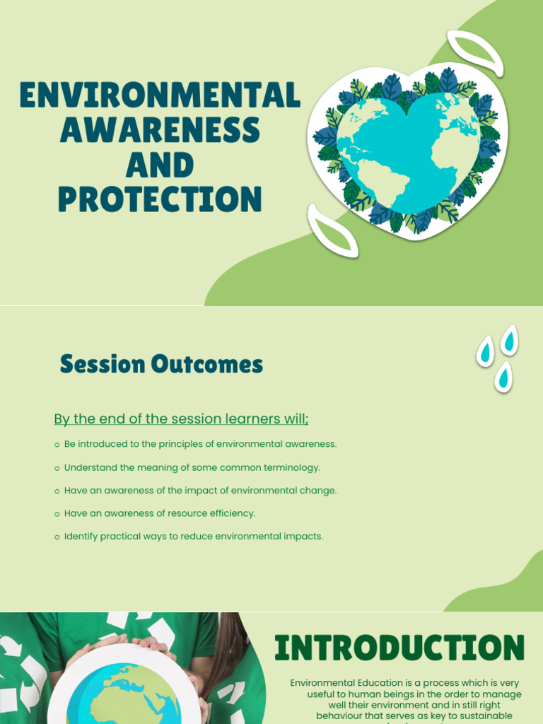 ENVIRONMENTAL AWARENESS by Slidesgo | PDF | Greenhouse Gas | Greenhouse ...
