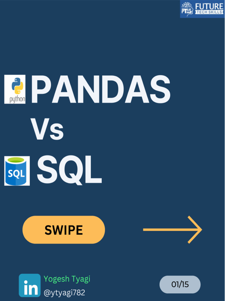 Pandas Vs SQL | PDF