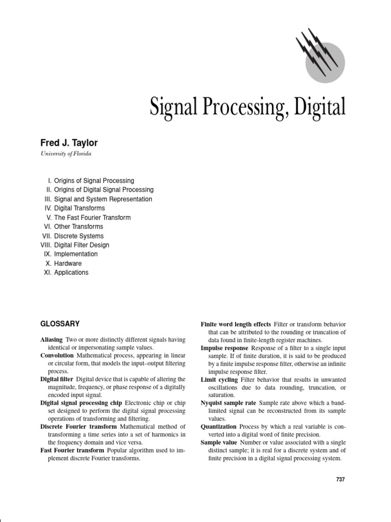 Signal Procesing Digital | PDF | Digital Signal Processing | Electronic ...
