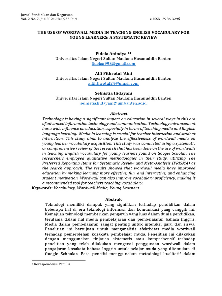 Wordwall Media for Young Learners | PDF | Vocabulary | Learning