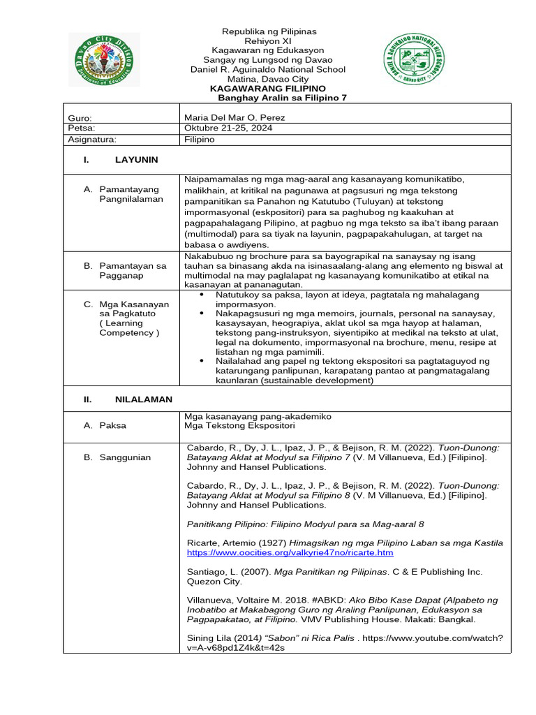 DLP Week 5 - FIL 7 | PDF