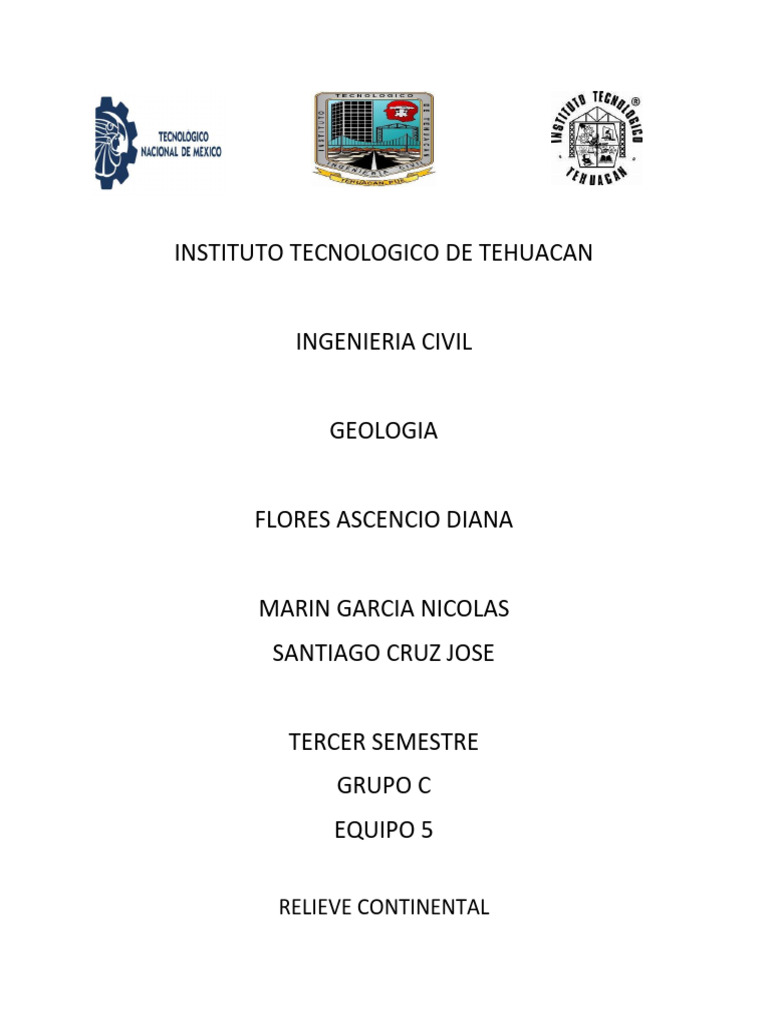 Tipos de Relieve Continental y su Importancia | PDF | Montañas | Terreno