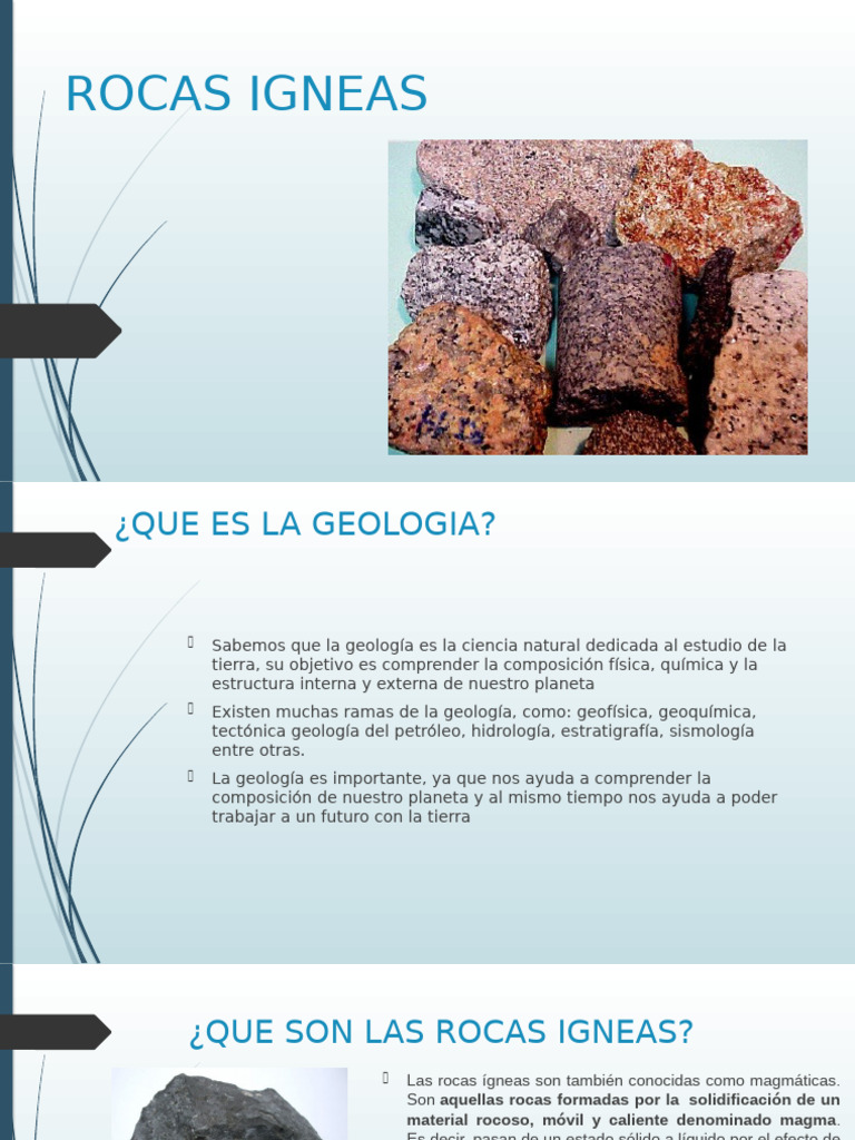 Geologia Rocas Igneas | PDF | Roca ígnea | Geología