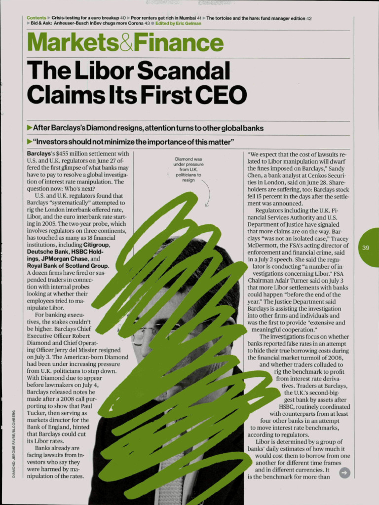 Libor Scandal Article | PDF | Libor | Barclays