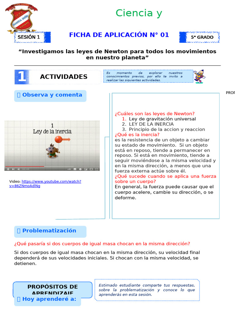 CYT | PDF | Fuerza | Las leyes del movimiento de Newton