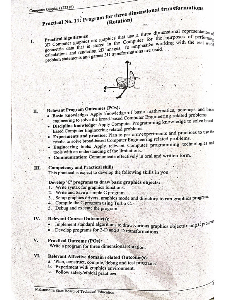 CGR Practical 11 | PDF