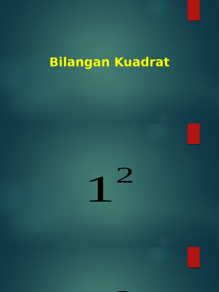 Bilangan Kuadrat | PDF