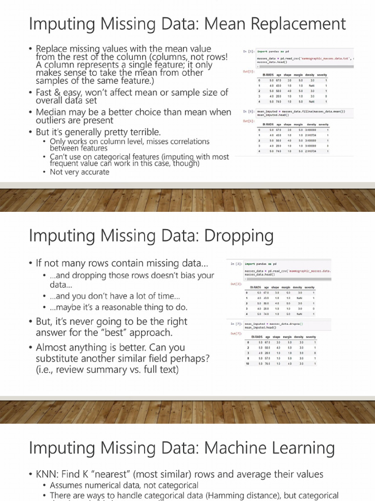 Missing Value Imputation - 2 | PDF
