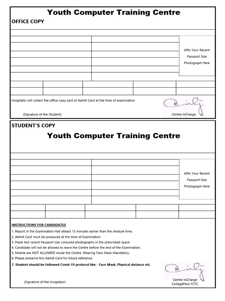 Youth Computer Training Centre | PDF