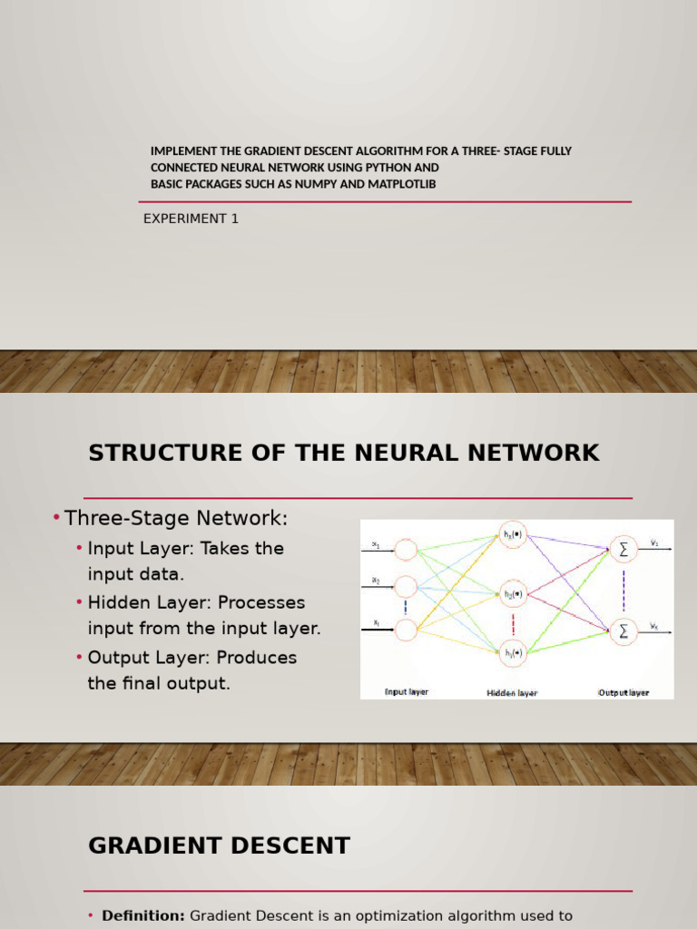 Experiment 1 Pdf Artificial Neural Network Algorithms And Data