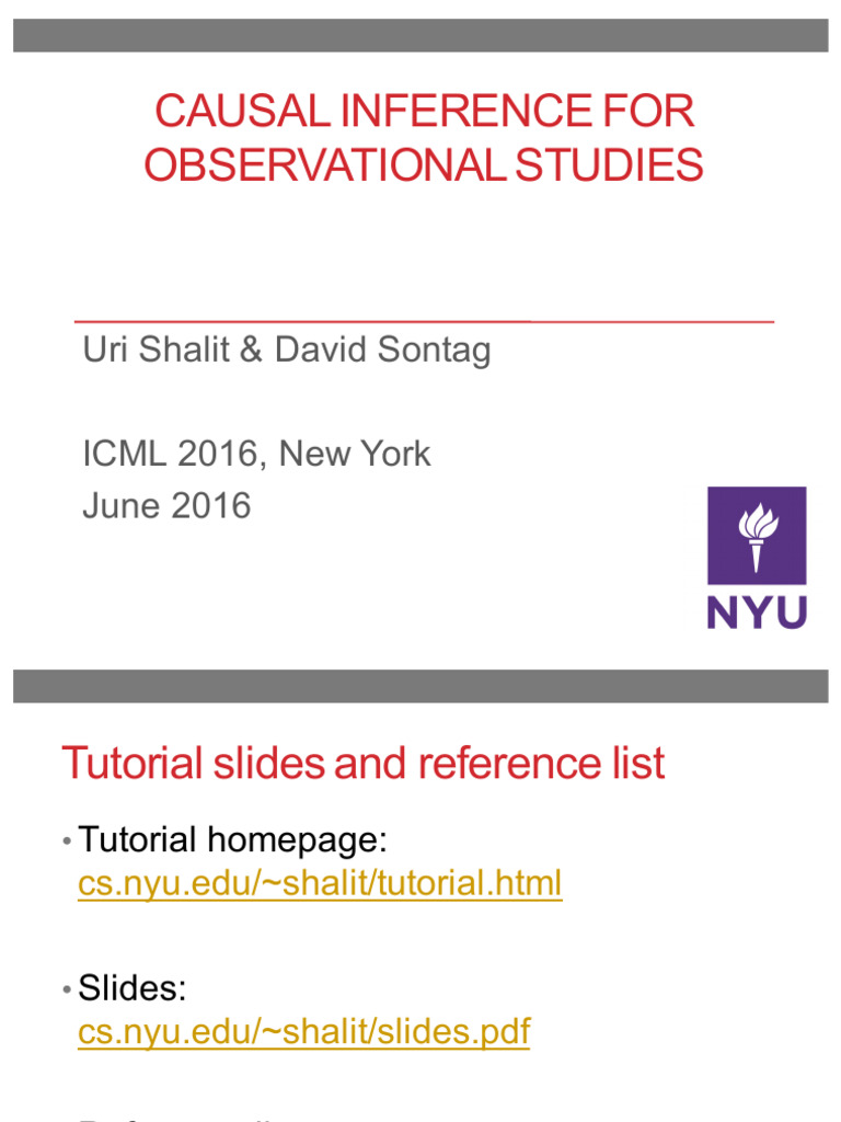 Casual Tutorial Slides | PDF | Confounding | Causality