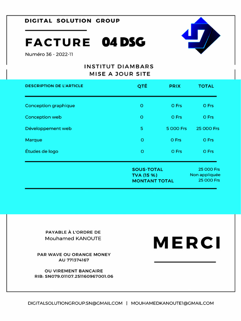 Facture 04 Dsg | PDF