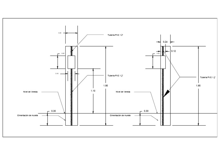 DETALLE MURETE MONOFASICO LOMAS-Model | PDF